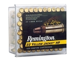 Remington Yellow Jacket 22 Long Rifle Ammo 33 Grain Plated Truncated ...