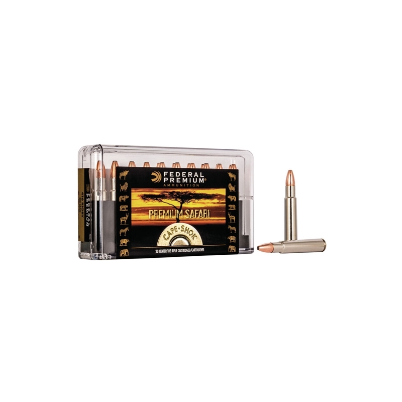 Federal Cape-Shok 416 Rigby Ammo 400 Grain Swift A-Frame - Ammo Deals