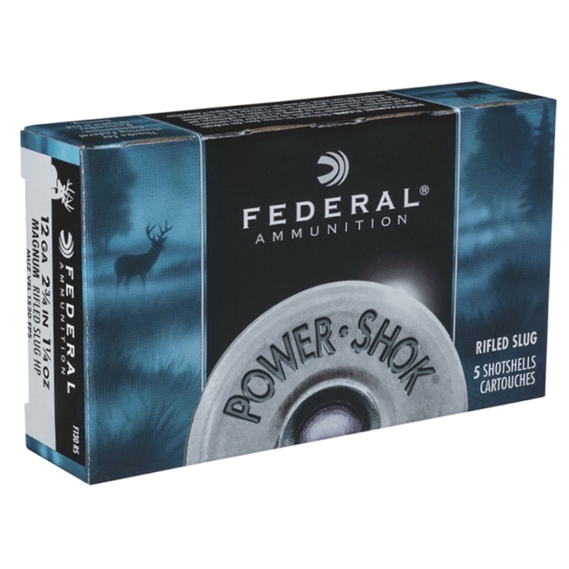 Federal Power-Shok 12 Gauge Ammo 2-3/4" 1-1/4oz. HP Slug - Ammo Deals