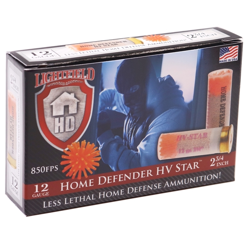 Lightfield Home Defender Less Lethal 12 Gauge 2-3/4" 75 Gr HV Rubber ...