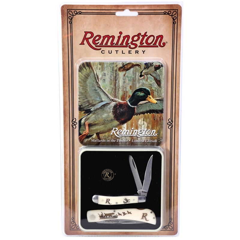 Remington Cutlery Mallard Duck 2-knife Set 2 3/4 "/3 1/2" Stainless ...