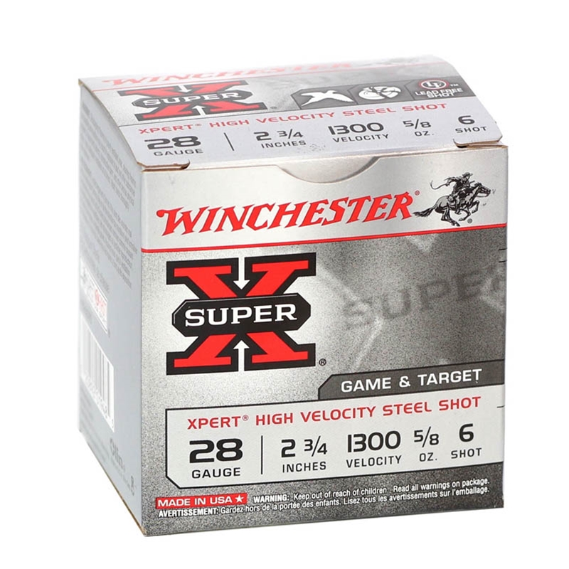 Winchester Super X Xpert HV 28 Gauge Ammo 2-3/4" 5/8 oz #6 Shot - Ammo ...