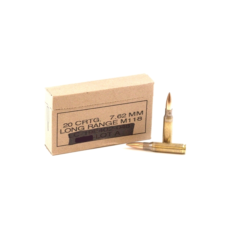 Lake City 7.62x51mm M118LR Ammo 175 Gr Match HP - Ammo Deals