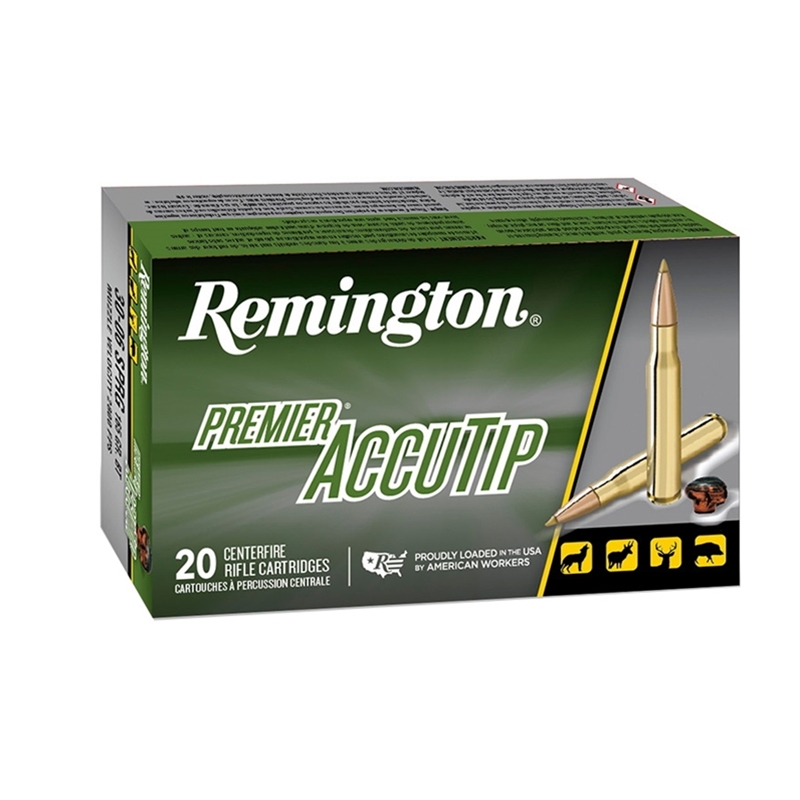Remington Premier 7mm Remington Magnum Ammo 150 Gr AccuTip - Ammo Deals