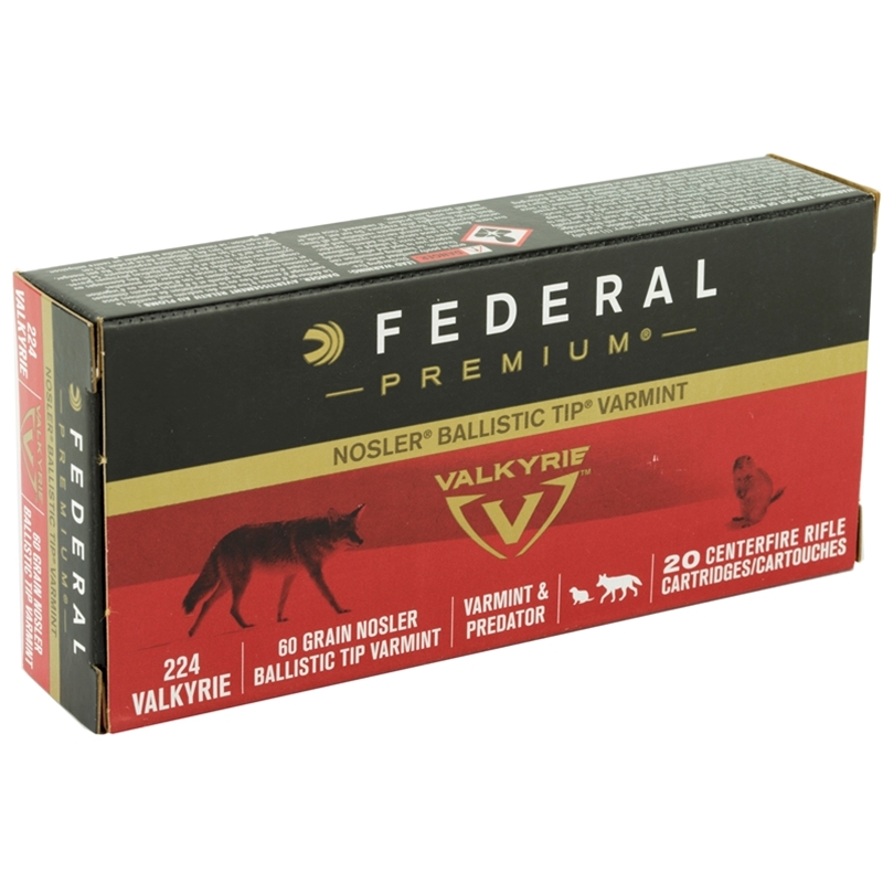 Federal Nosler 224 Valkyrie Ammo 60 Gr Nosler Ballistic Tip - Ammo Deals