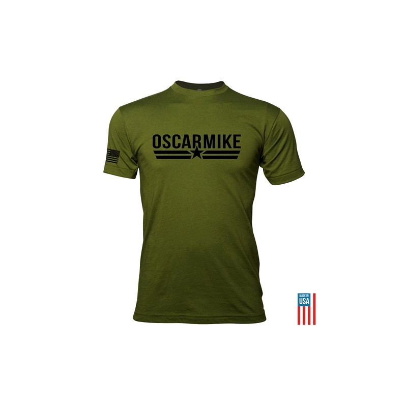 Oscar Mike Men's Logo Tee Olive